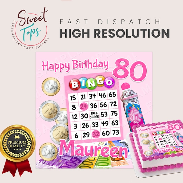 Bingo Cake Topper - Etsy