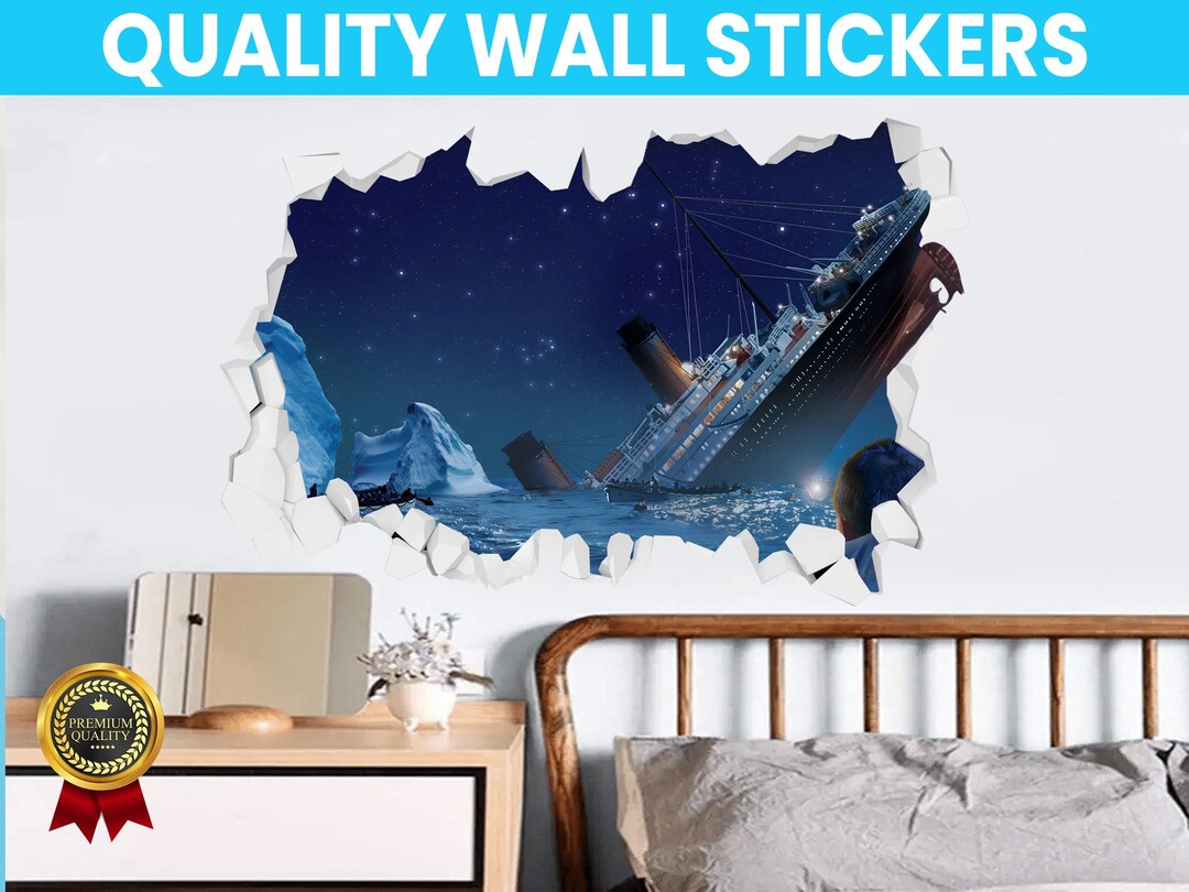 Titanic Wall Decal Sticker Mural Poster Print Art Home Bedroom Office ...