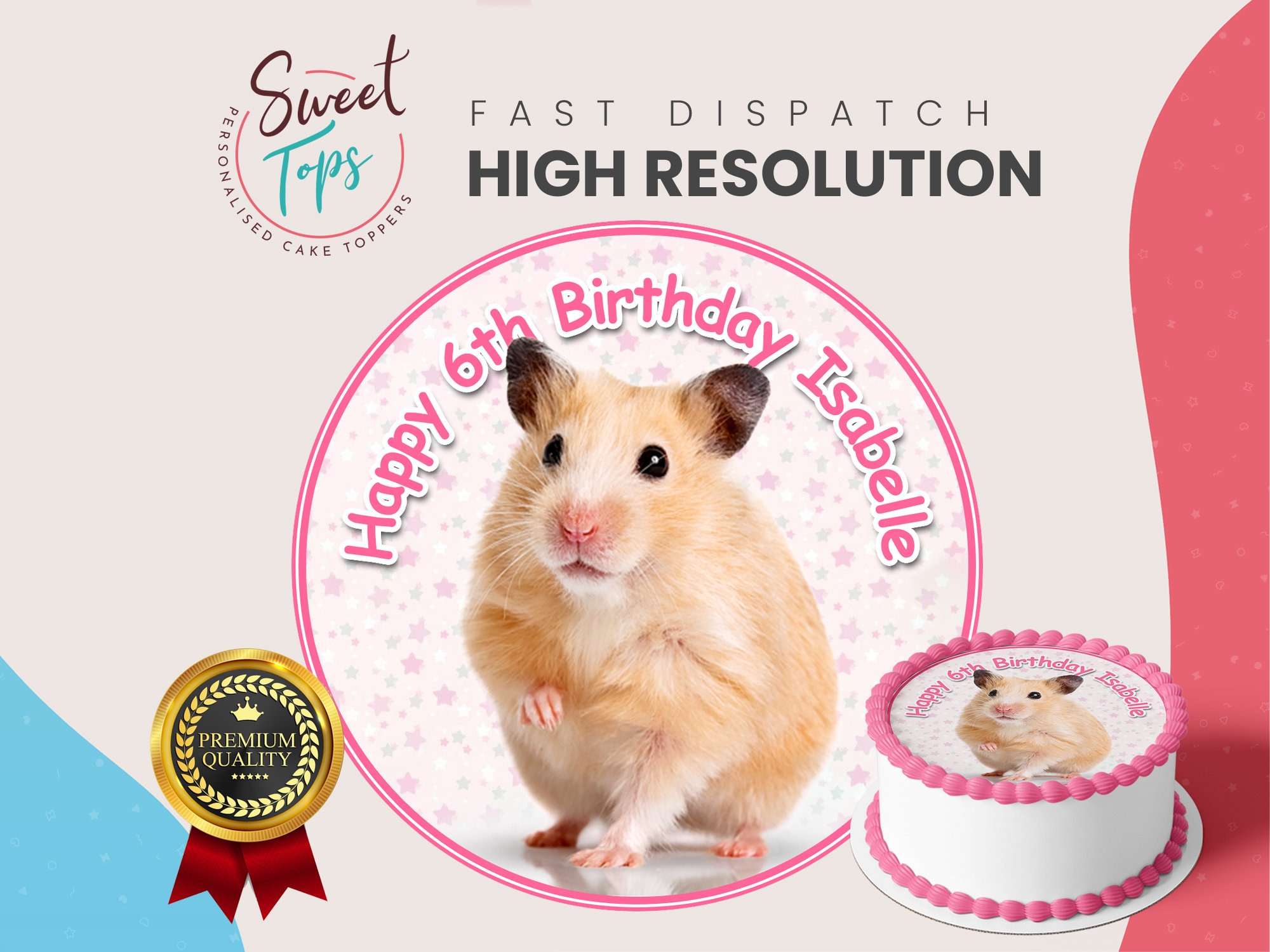 Hamster Birthday Cake