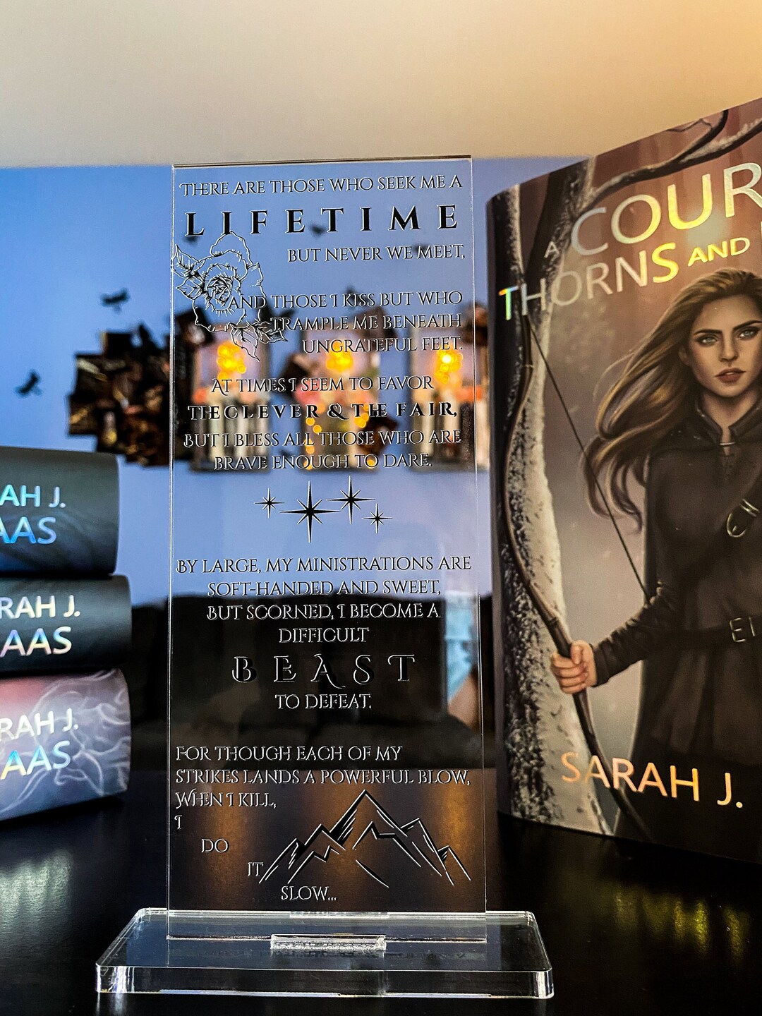 Amarantha's Riddle ACOTAR Series Freestanding Bookshelf / Desktop ...