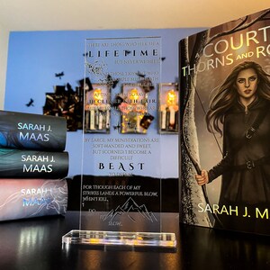 Amarantha's Riddle ACOTAR Series Freestanding Bookshelf / Desktop ...