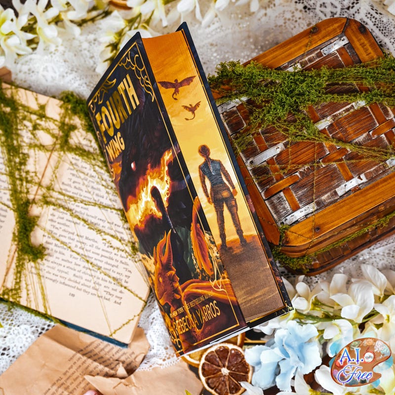 Fourth Wing Book Edge Png - Etsy