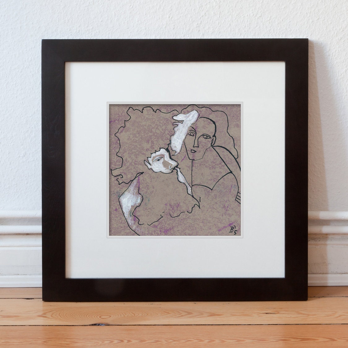 Home & Living Wall Décor Gem\u00e4lde Abstrakt 1515 cm Unikat Kunst ...