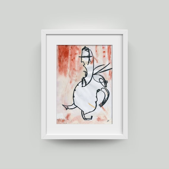 Mixed Media & Collage Art & Collectibles Unikat auf Papier DIN A4 Originalbild Kunst abstrakt ...