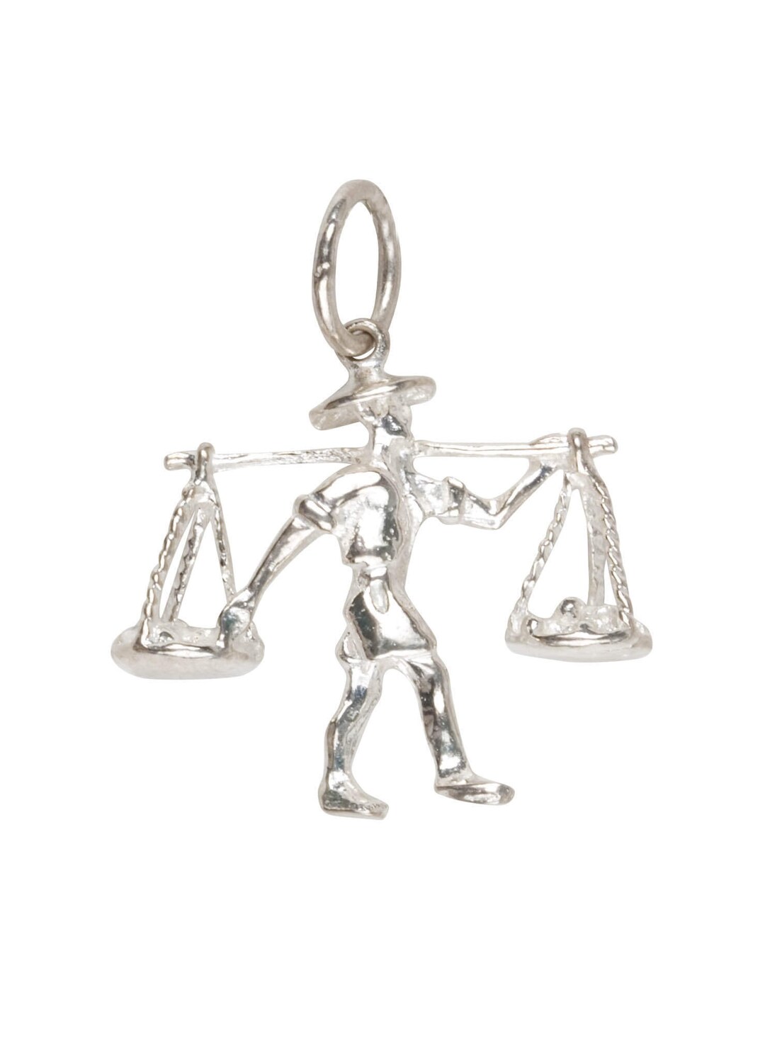 Vintage Hawker Man Charm - Etsy