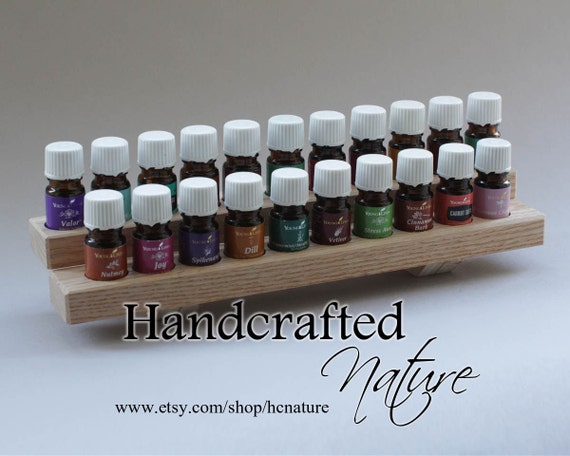 Red Oak Two Tier Essential Oil Holder | Etsy