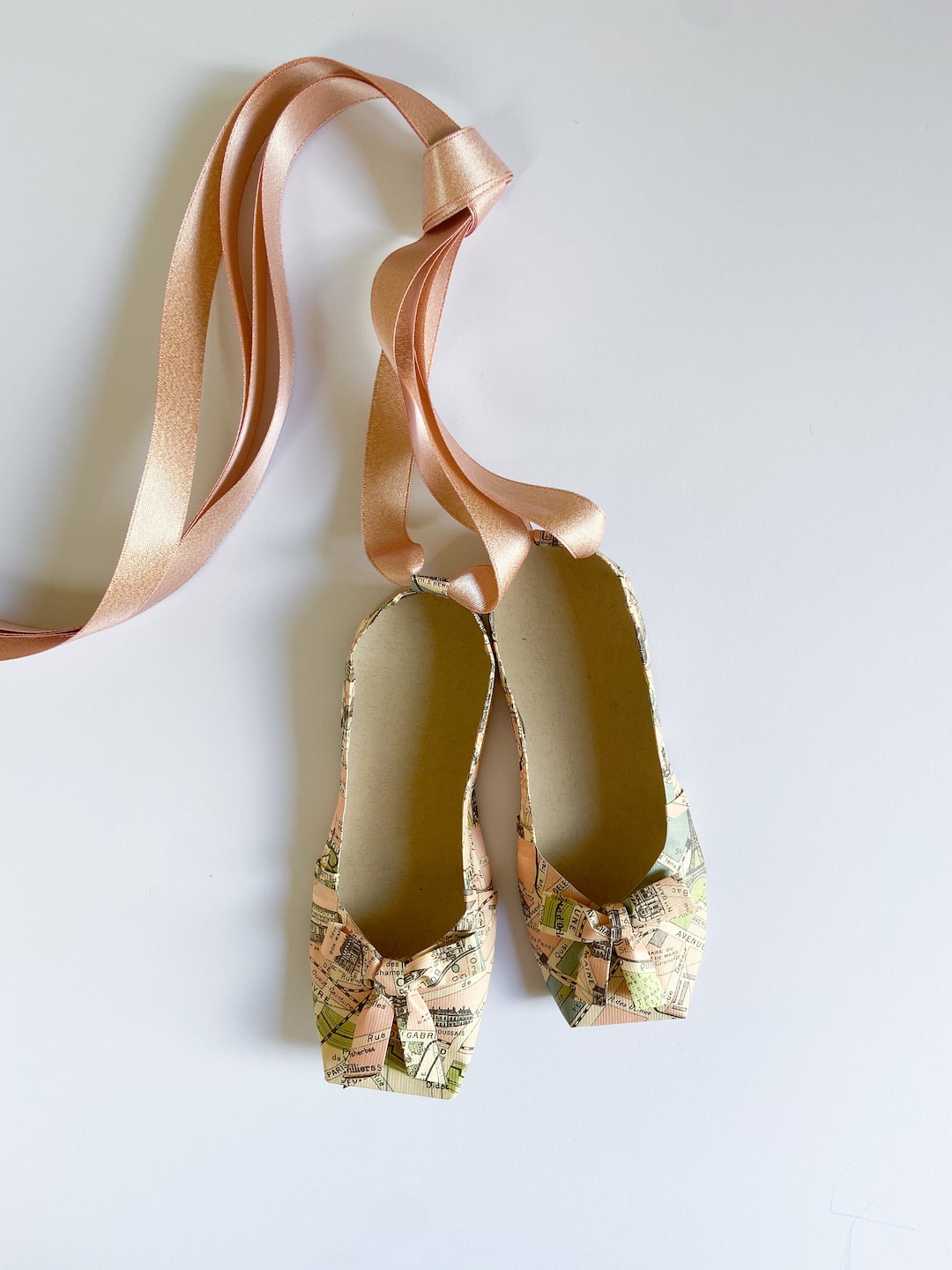 Paper Ballet Shoes- Paris Map (11x14) - Etsy