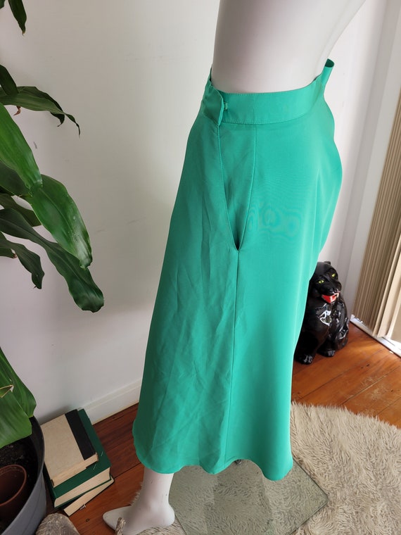 Vintage Jacques Vert Made in England Bright Green Jac… - Gem
