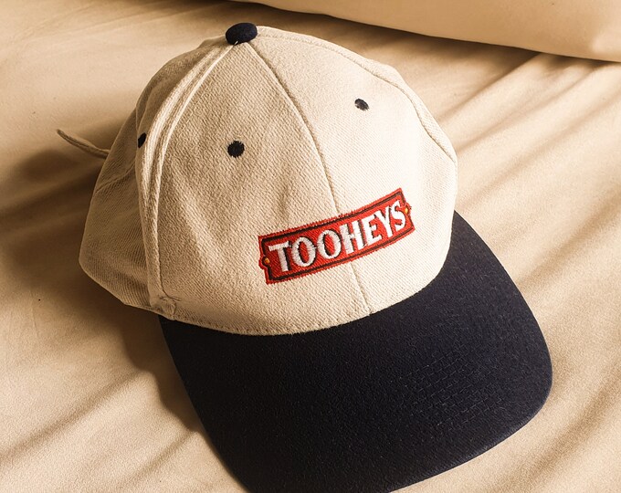 Classic Tooheys New Beer Logo Embroidered Cotton Australian White, Navy ...
