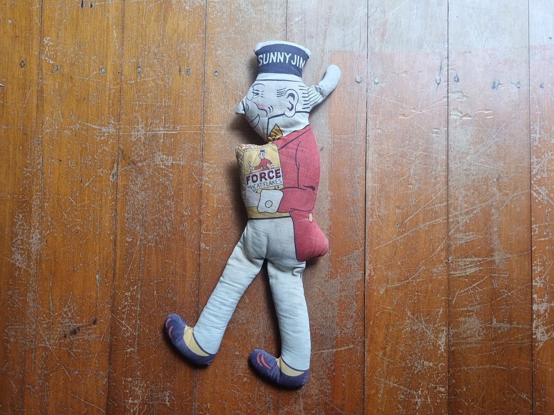 1970's Sunny Jim Ragdoll Vintage Sunny Jim Force Wheat Flakes Stuffed ...