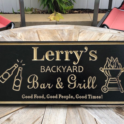 Personalized Bar & Grill Sign Personalized Outdoor - Etsy