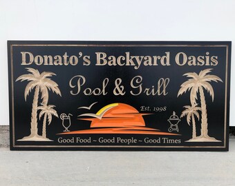Outdoor Pool Signs - Etsy