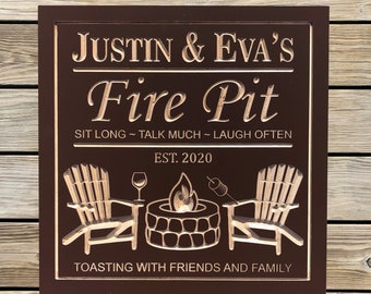 Fire Pit Sign | Etsy