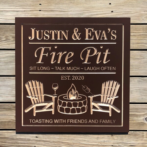 Fire Pit Sign - Etsy