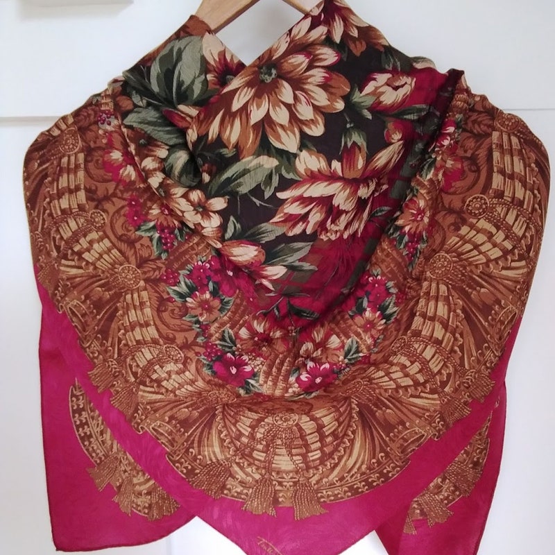 Talbots Silk Scarf - Etsy