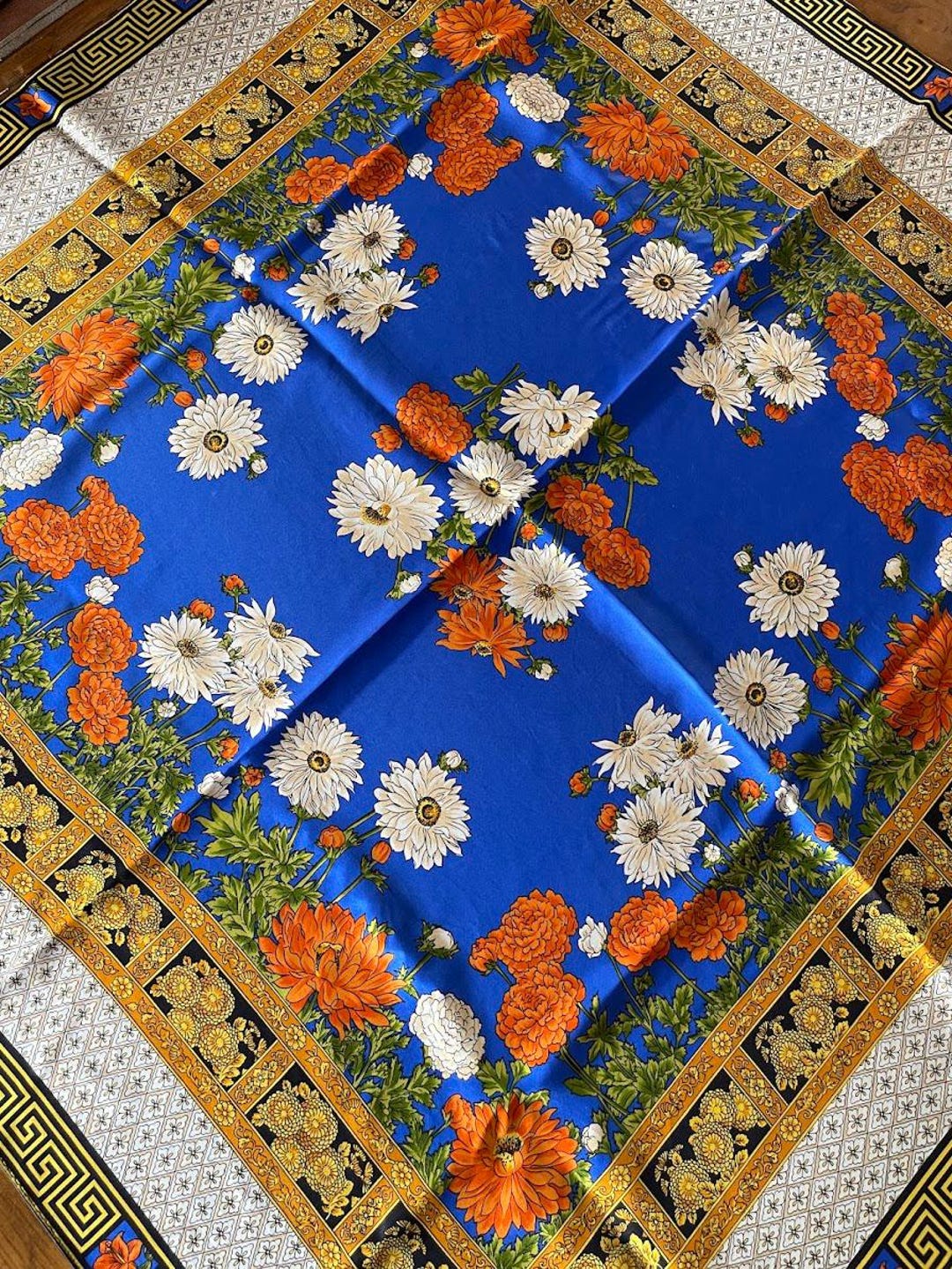 Gorgeous Silk Scarf, 90s Vintage // 1990s Luxury Quality Silk Charmeuse ...