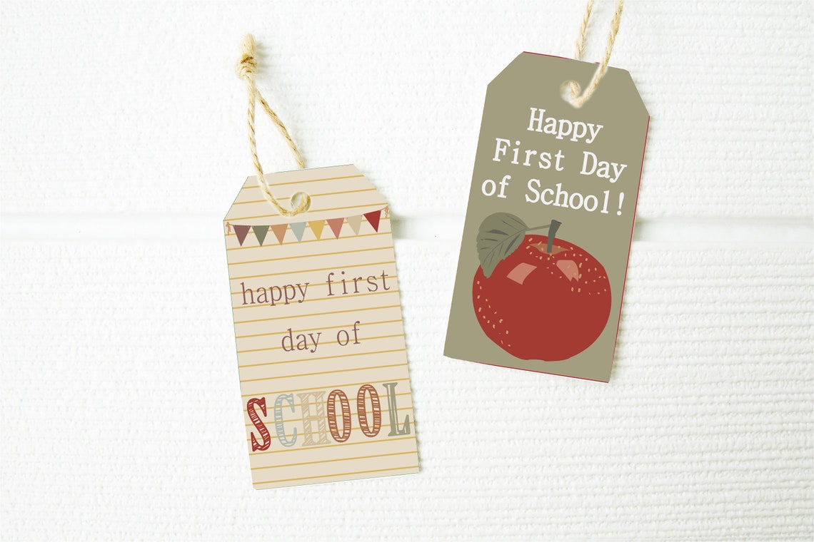 GIFT Tags Welcome Back to School Printable, Back School Gift Labels ...