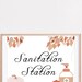 Sanitation Station Thanksgiving Sign, Printable Sanitation Station Sign ...
