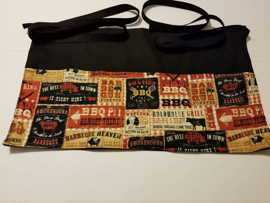 Best BBQ Place Waitress/waiter/vender/server/half/3 Pocket - Etsy