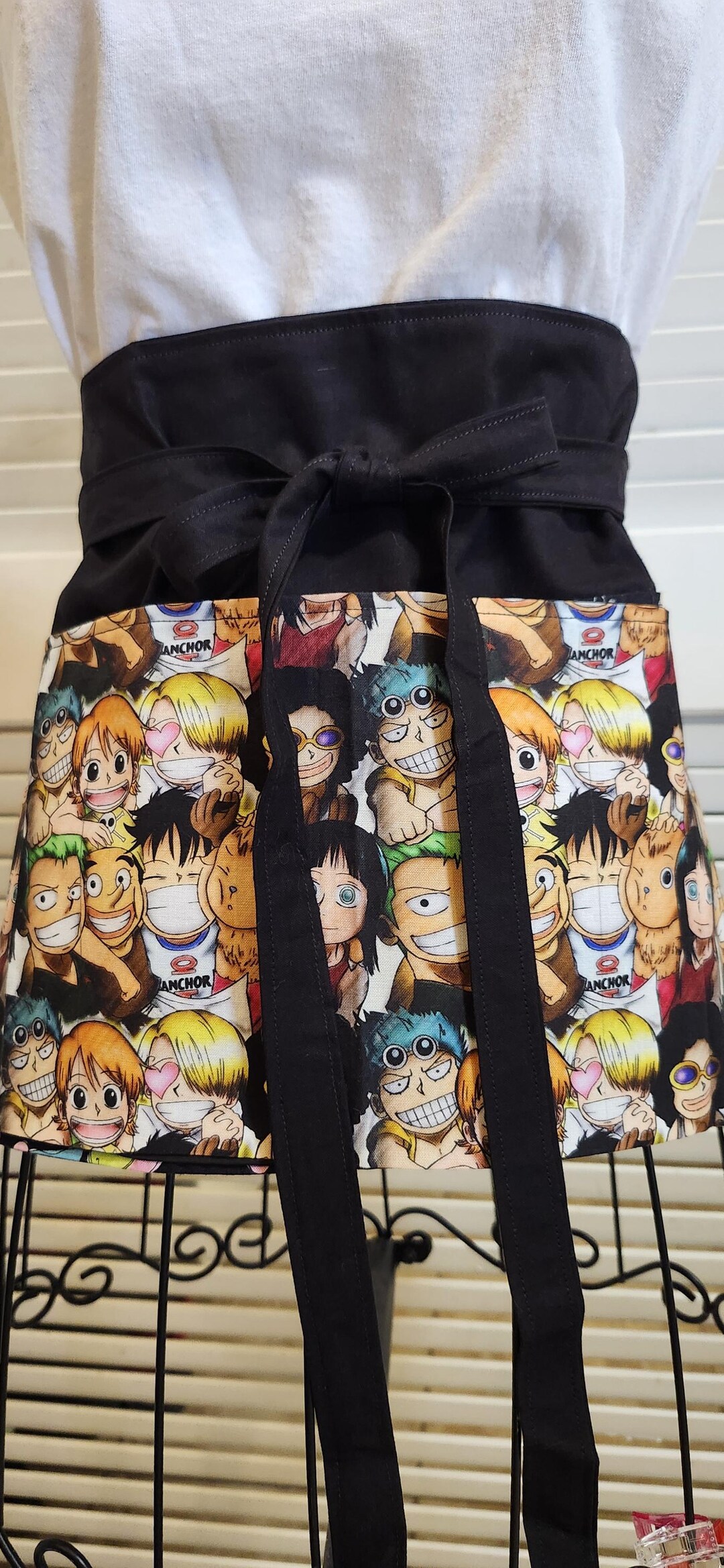 Anime Characters 3 Pocket Apron, Teacher Apron, Server Apron, Vendor ...