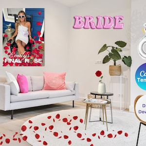 EDITABLE the Bachelorette Poster "_____________'s Final Rose" - Etsy