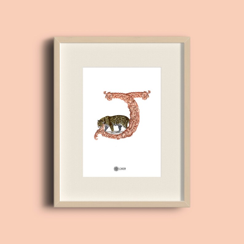 Instant Download Print Nursery Alphabet Artwork, Letter J Wall Art ...