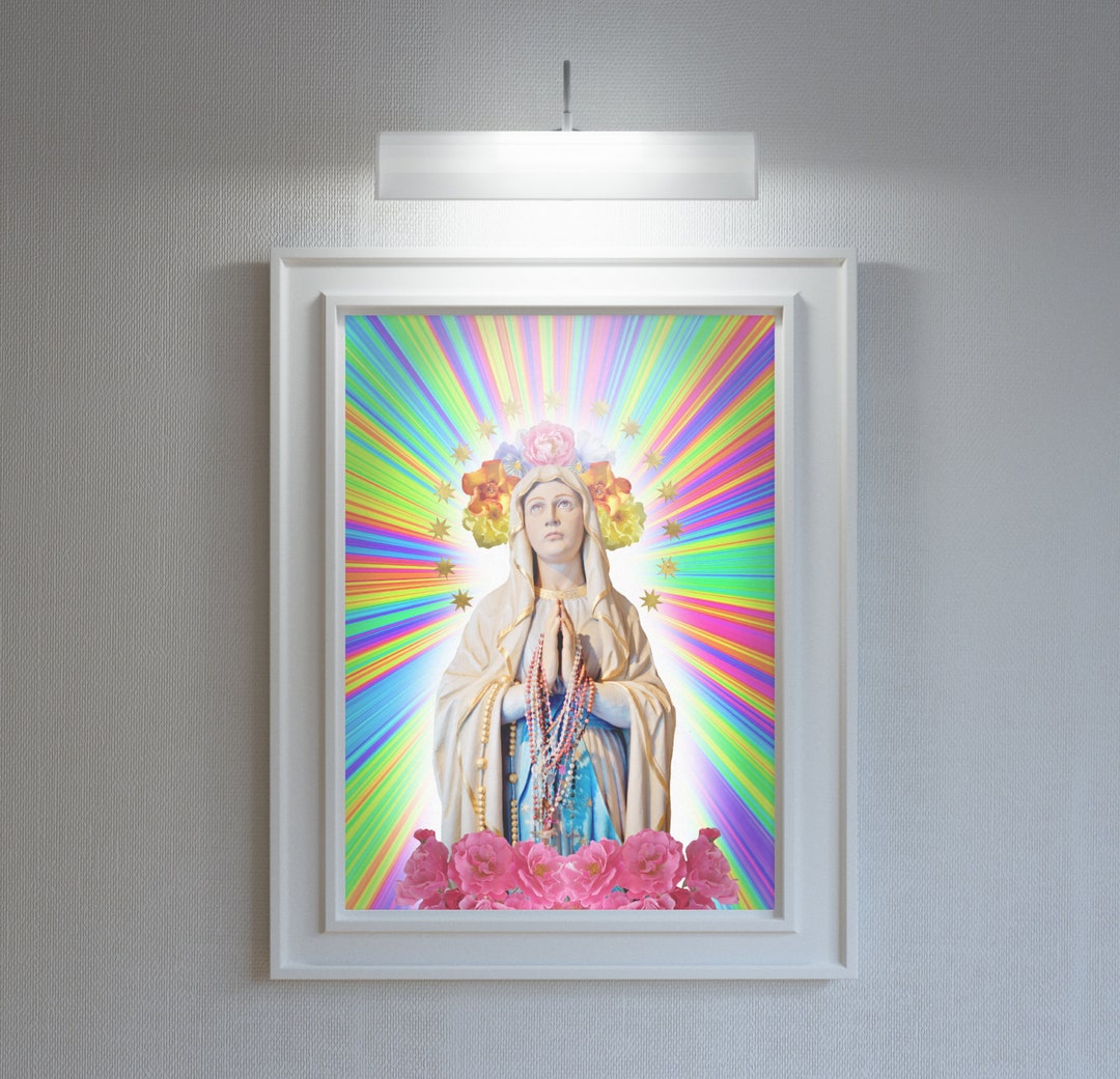 Our Fair Lady Wall Decor 50x70 Cm Religious Art Virgin Mary - Etsy