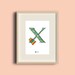 Instant Download Print Nursery alphabet artwork, Letter X Wall art ...