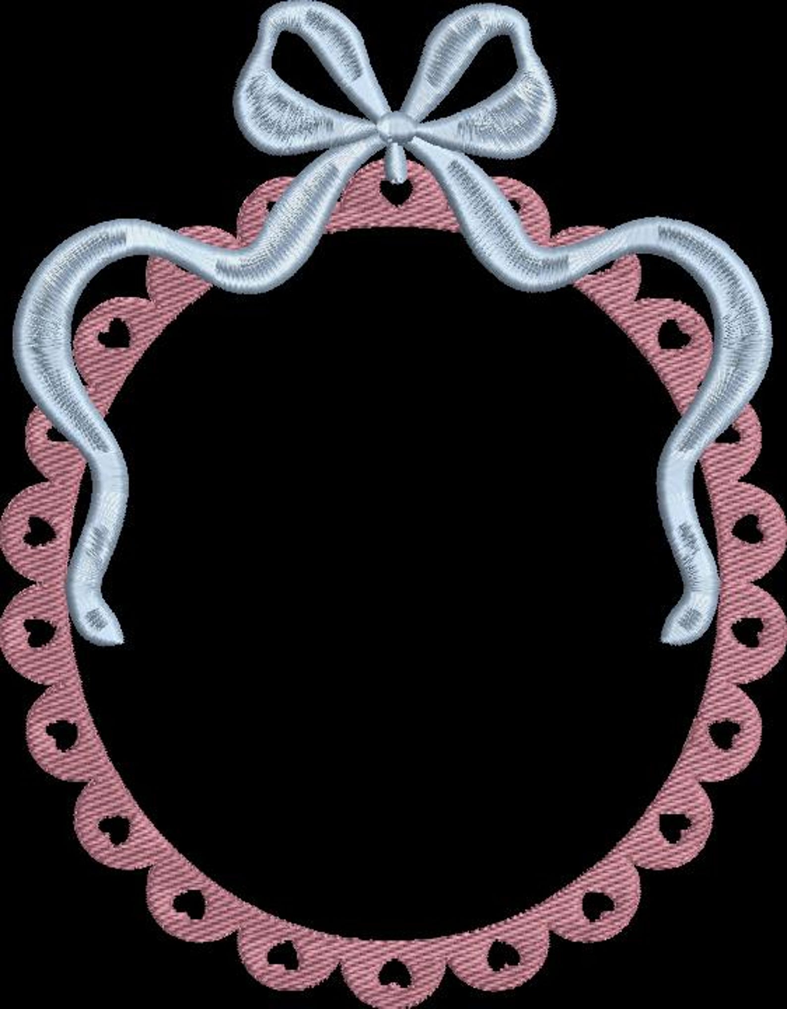 Scallop Heart Crest Valentine's Day Machine Embroidery Quick Stitch - Etsy