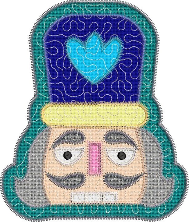 Quilted Nutcracker Face Applique Machine Embroidery Design - Etsy