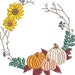 Fall Wreath Embroidery Design - Etsy