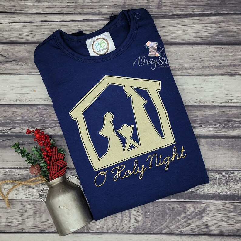 Simple Nativity Applique Machine Embroidery Quick Stitch Design - Etsy