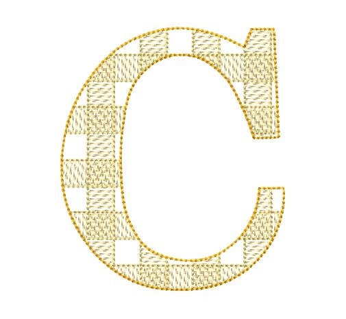 Machine Embroidery Single Letter C - Etsy