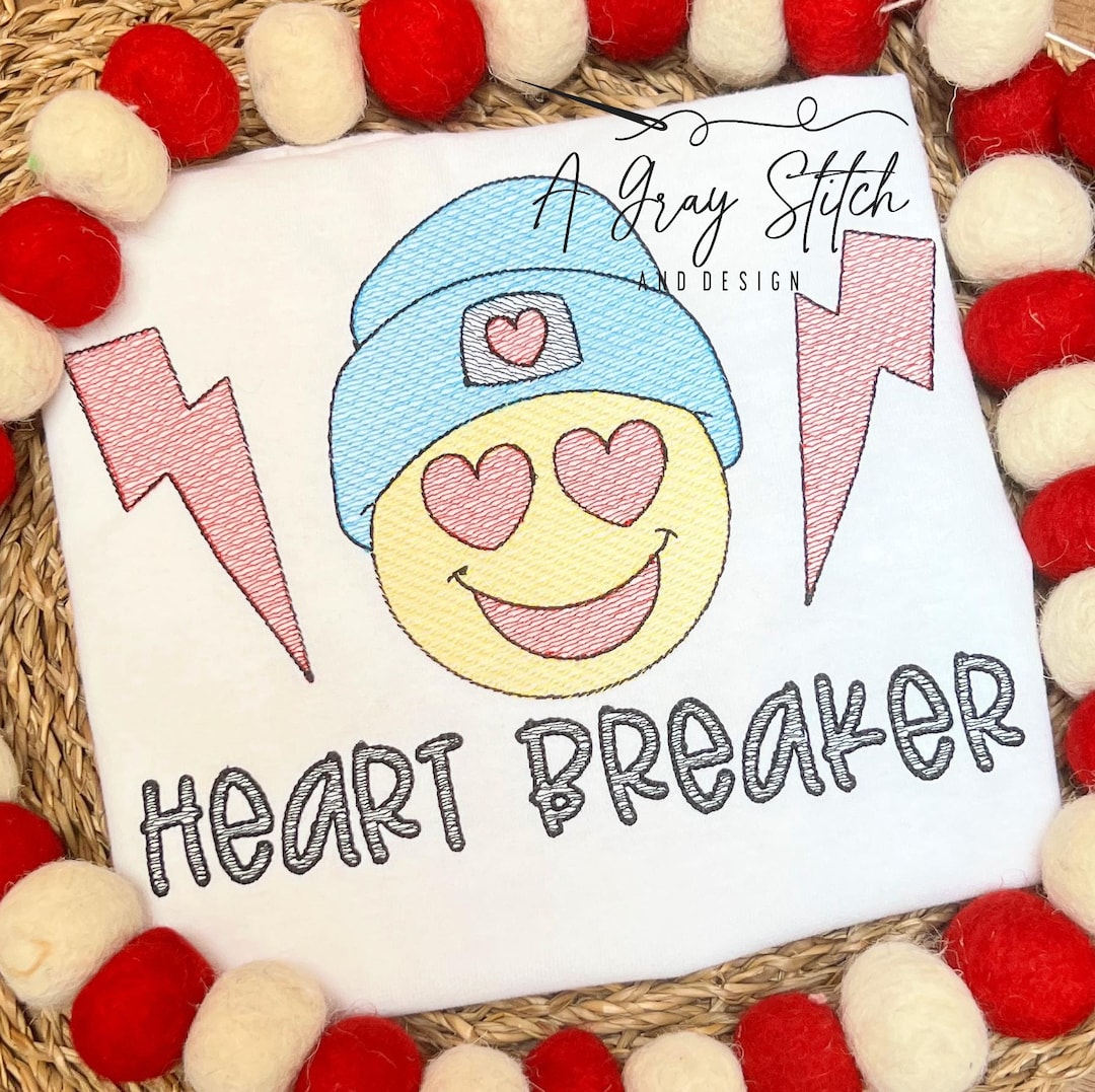 Sketch Fill Heart Throb Valentine's Day Machine Embroidery Quick Stitch ...