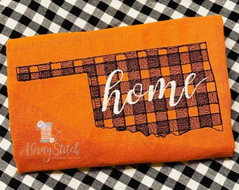 Gingham Alabama State Machine Embroidery Design Sketch Fill - Etsy