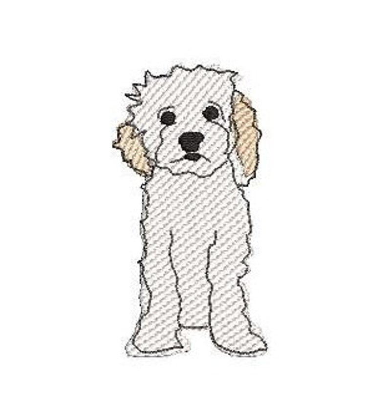 Cavapoo Sketch Embroider Design, Doodle Dog Embroidery Design - Etsy