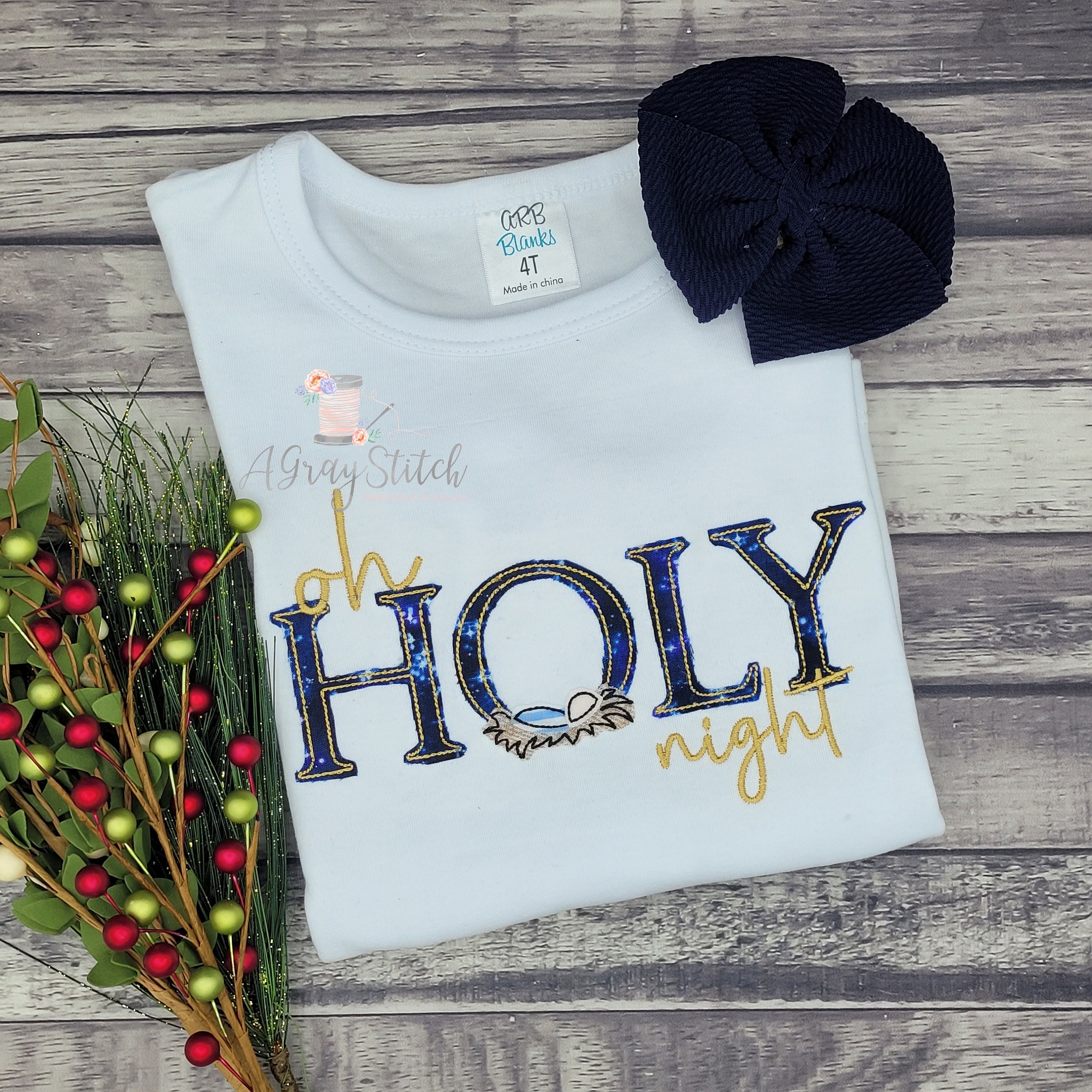Oh Holy Night Baby Jesus Applique Machine Embroidery Design - Etsy
