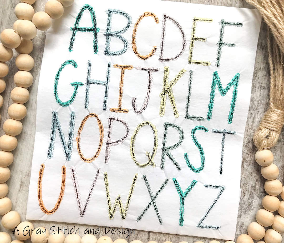 Shadow Scratch Embroidery Font 3-in-1 Embroidery Fonts Quick Stitch BX ...