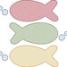 Fish Trio Sketch Fill Machine Embroidery Design - Etsy