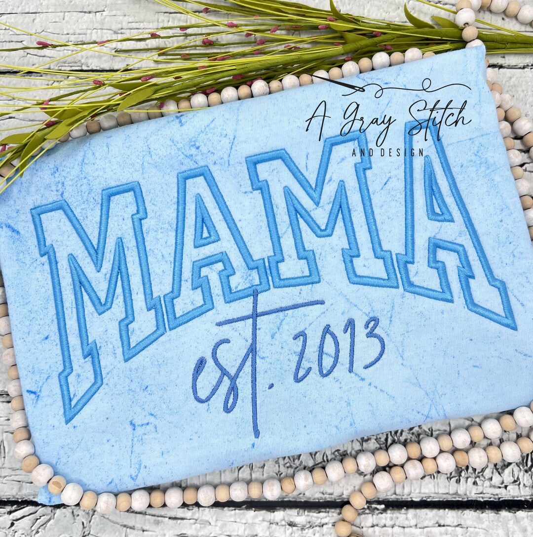 MAMA Puff 3D Machine Embroidery Design - Etsy
