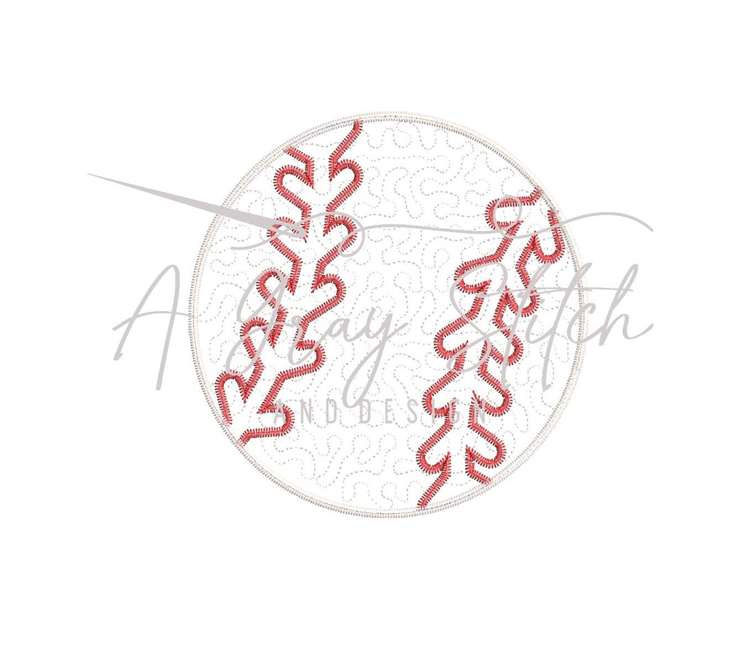 Quilted Baseball Applique Machine Embroidery Design - Etsy