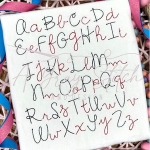 Molly Vintage Bean Stitch Embroidery Font Machine Embroidery Quick ...