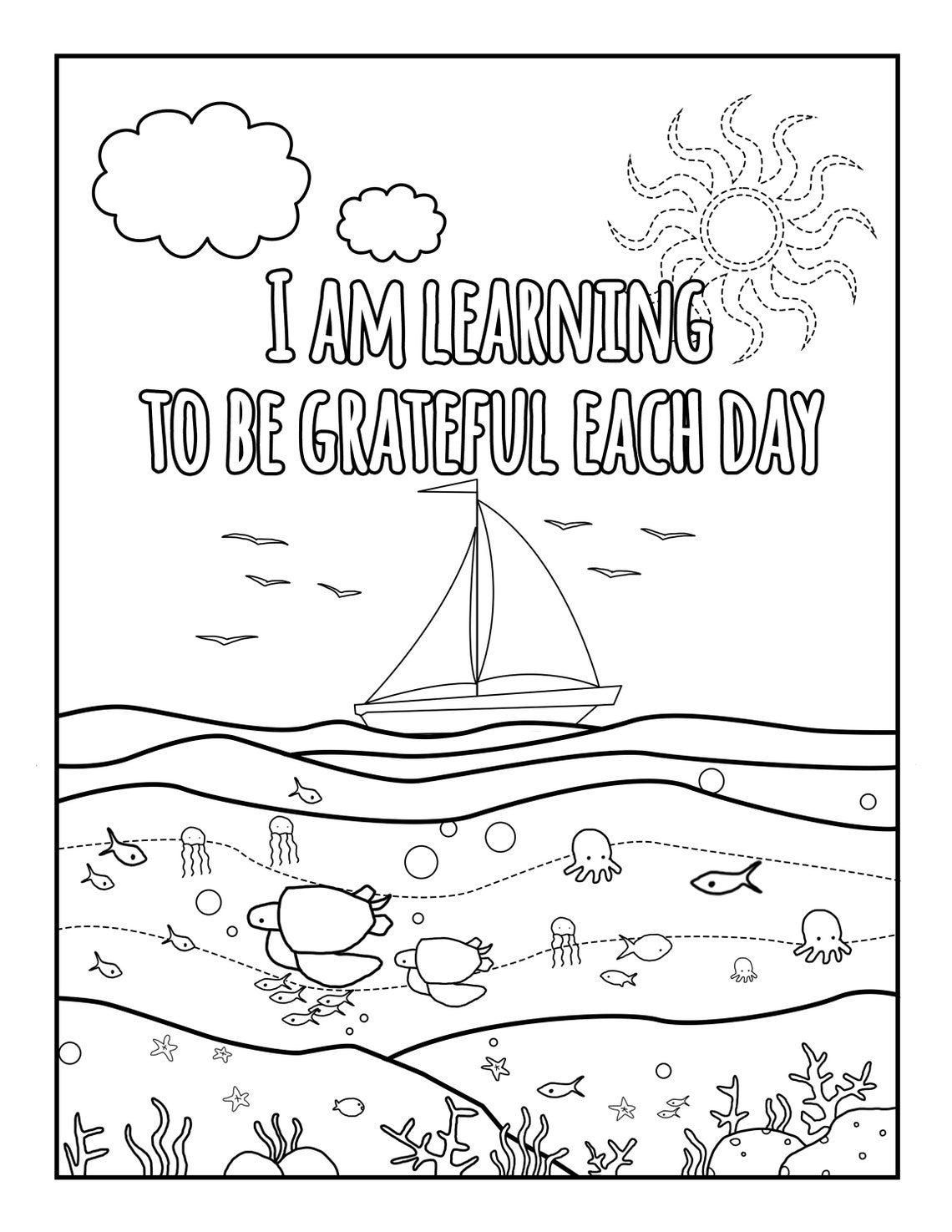 20 COLORING PAGES Amazing Affirmations Daily Gratitude Adult | Etsy