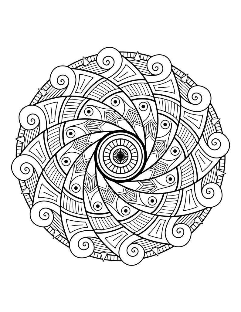 25 MARVELOUS MANDALA Coloring Pages Adult Coloring Book Vol 1 ...