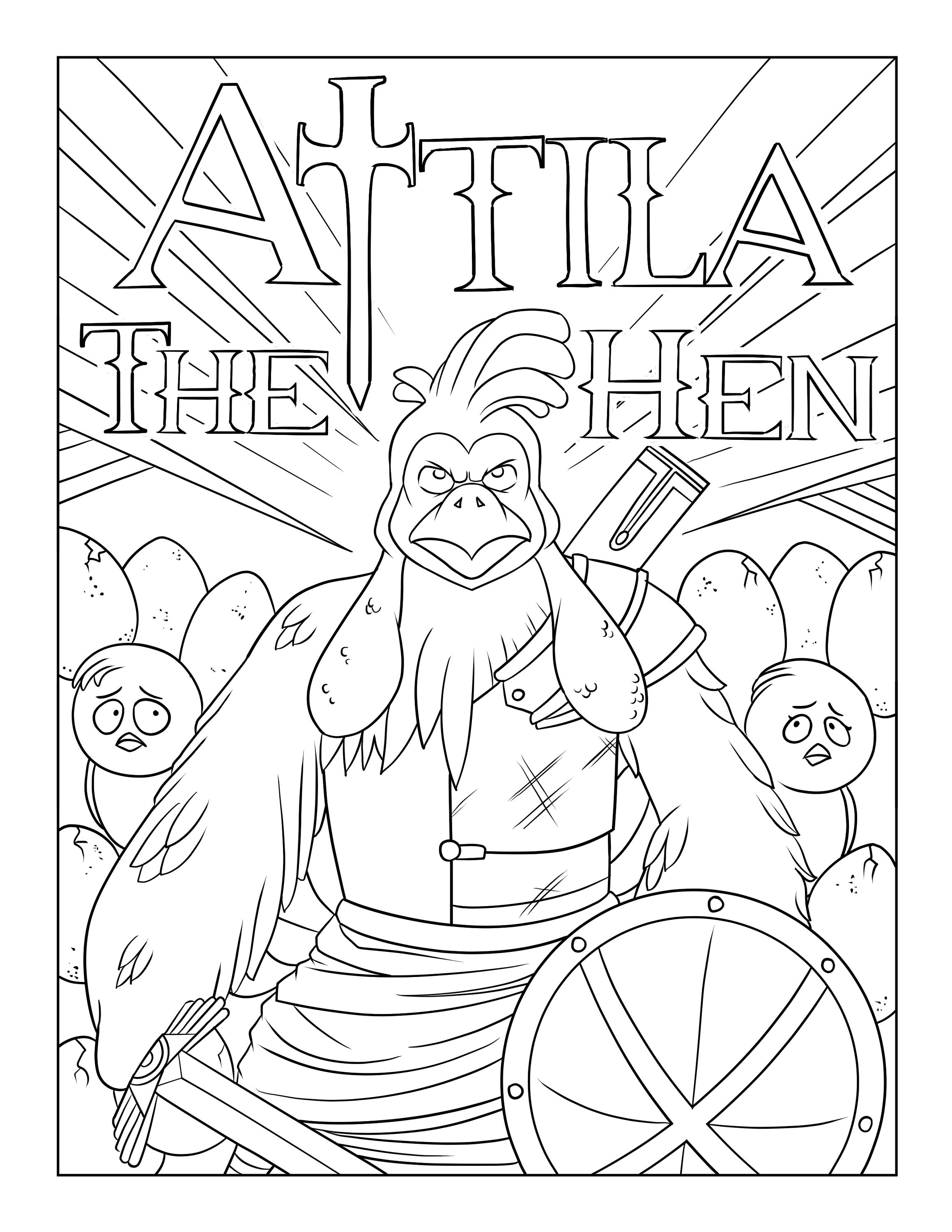 10 COLORING PAGES Doppelganger Chickens Adult Coloring Book Meditation ...