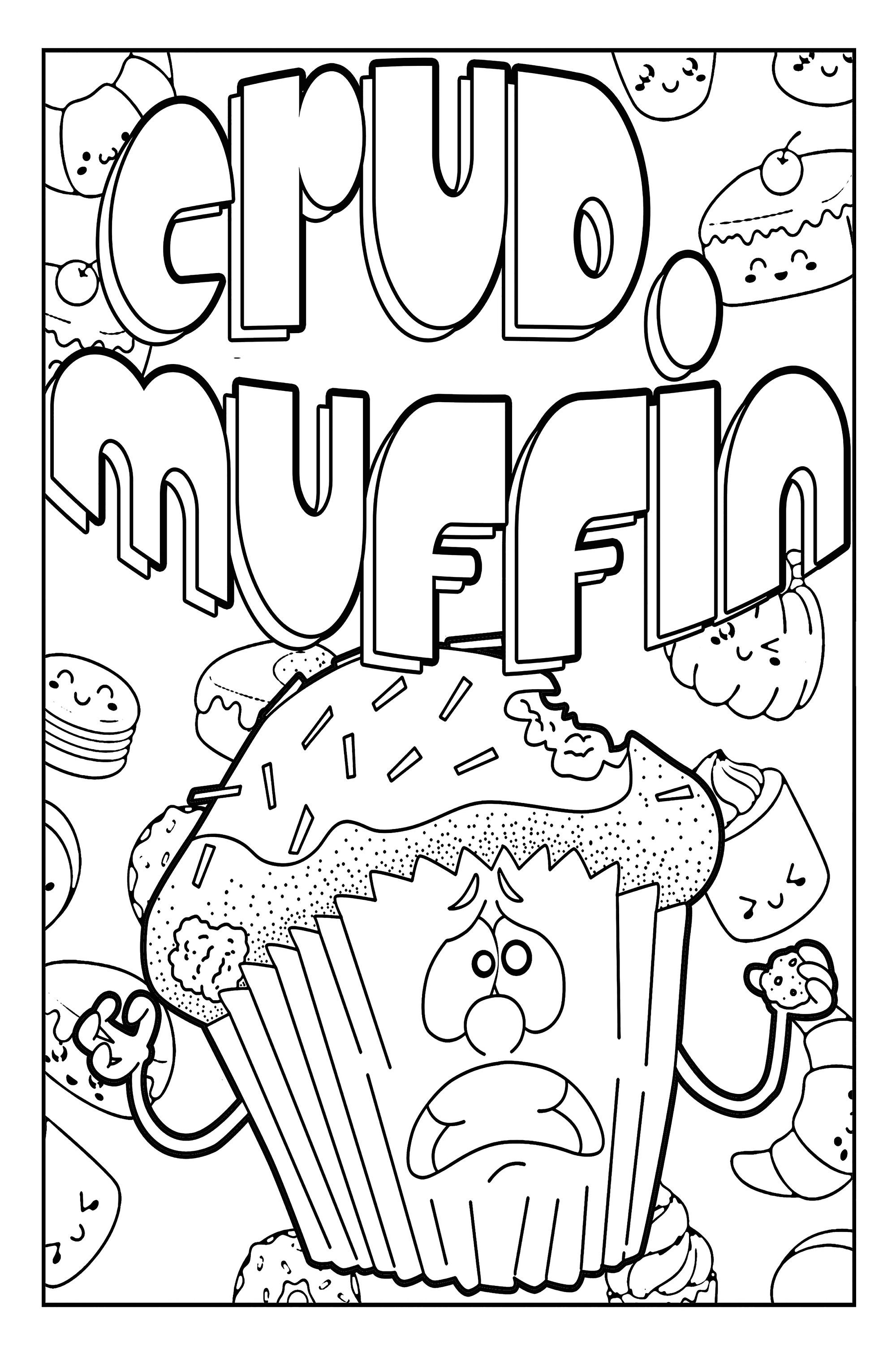 30 COLORING PAGES Clean Cuss Words Coloring Book ; Mental Health; Swear ...