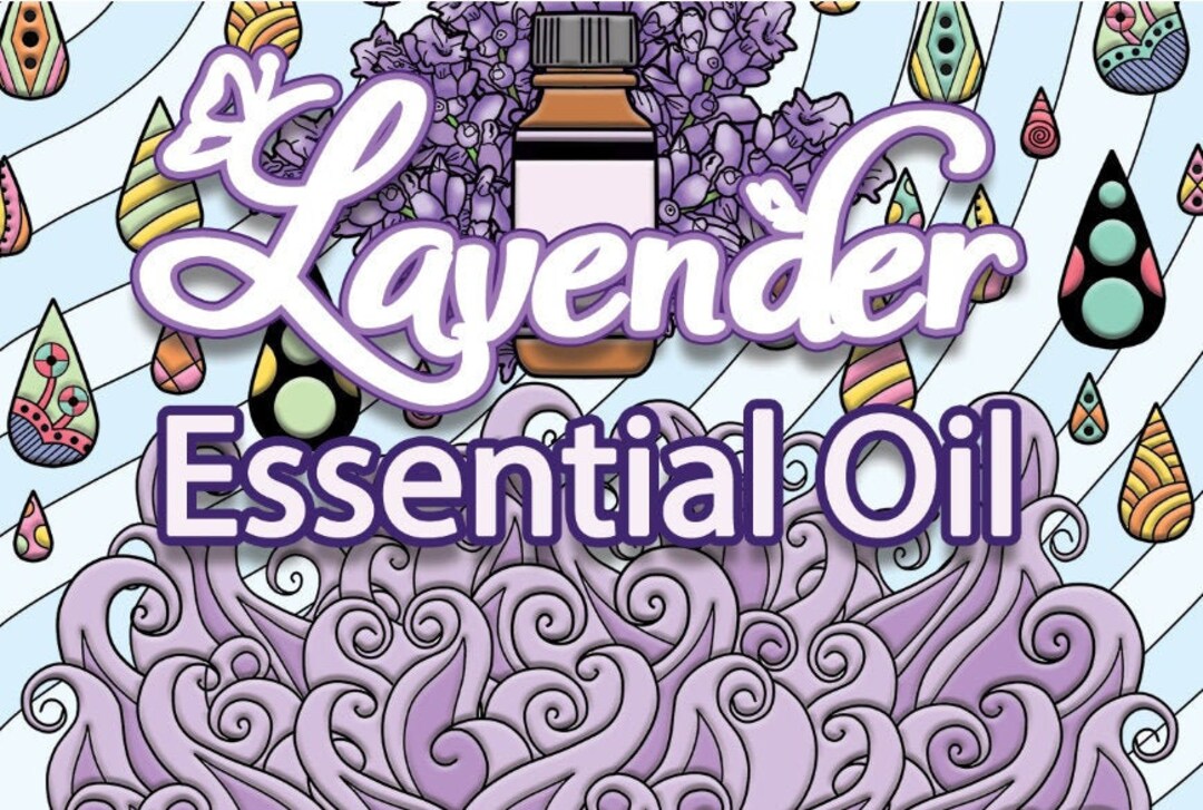 23 COLORING PAGES Lavender Essential Oil Adult Coloring Book ...