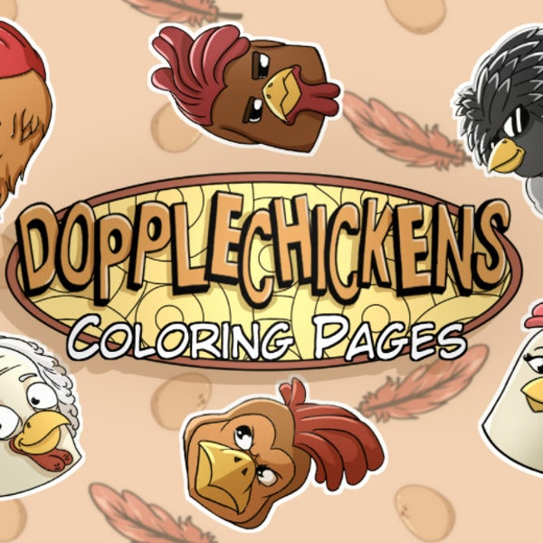 Chicken Coloring Pages - Etsy
