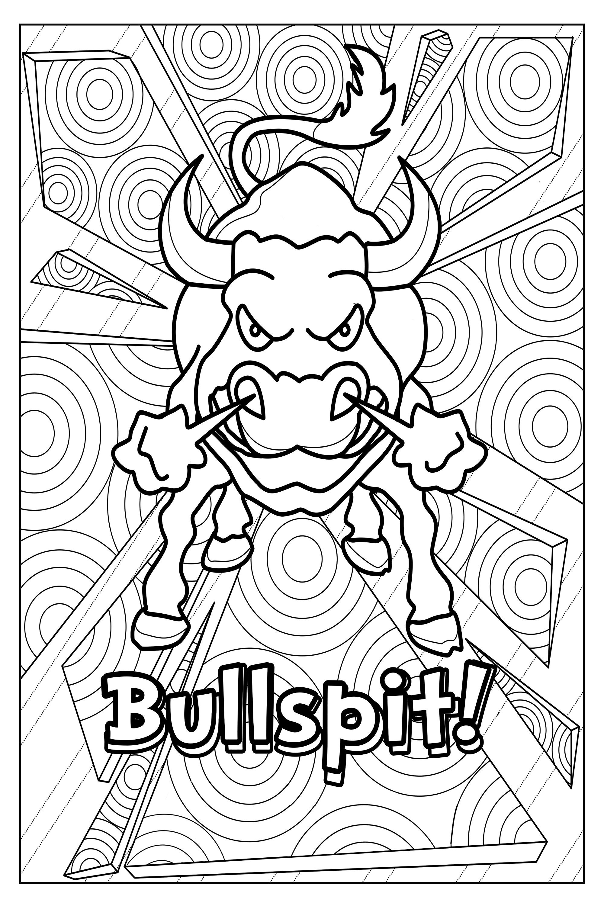 30 COLORING PAGES Clean Cuss Words Coloring Book ; Mental Health; Swear ...