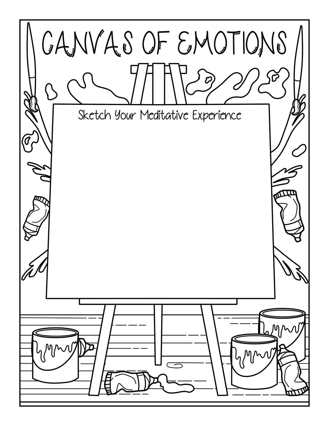 28 COLORING PAGES MEDITATION Journal Coloring Book Self-care Self-help ...
